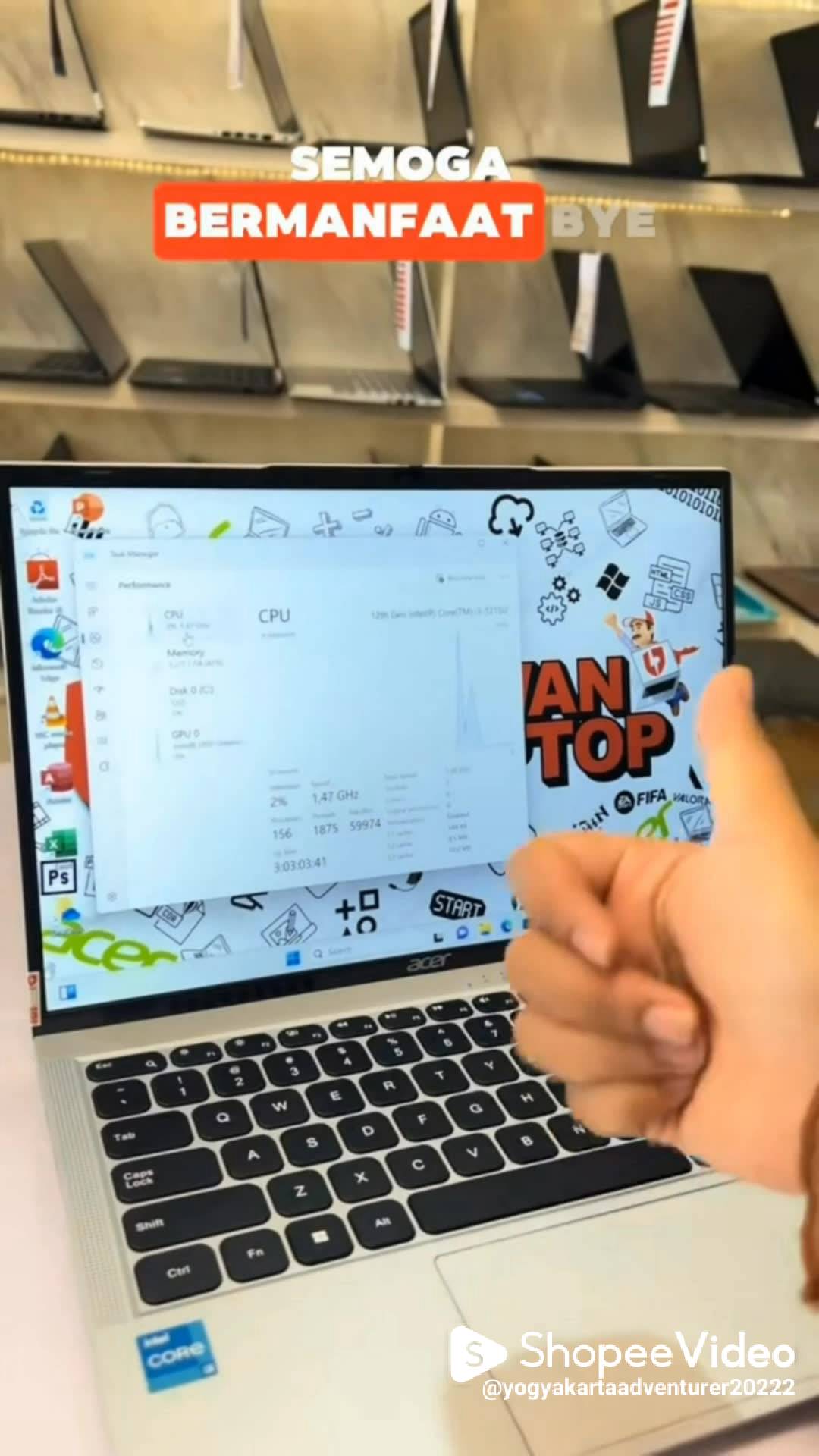 Laptop Lenovo IdeaPad Slim 1 with Intel L4020, 8GB RAM, 512GB SSD, 14.0 ...