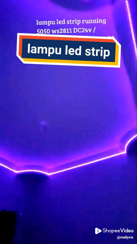 lampu led strip running paket lengkap tinggal colok | Shopee Video ...