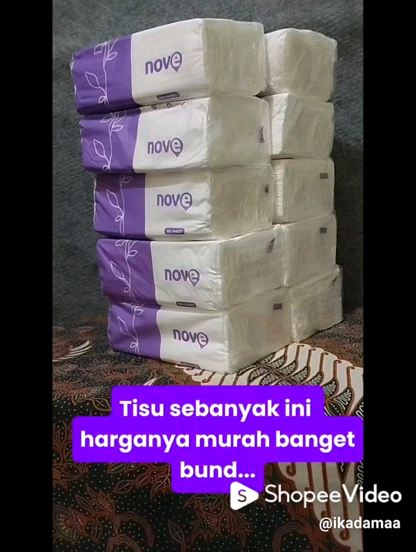 Tisu nove premium facial tissue | Shopee Video Indonesia