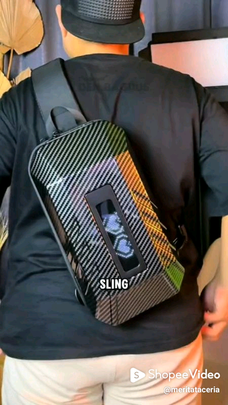 tas selempang kuat ada led nya keren Kali | Shopee Video Indonesia