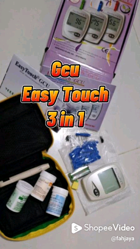 gcu easy touch 3 in 1 kolestrol gula darah asam urat | Shopee Video ...