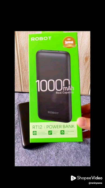 PowerBank ROBOT RT12 ⚡10.000mAh | Shopee Video Indonesia