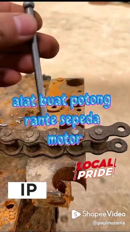 alat untuk cutting atau potong rantai sepeda motor. | Shopee Video ...